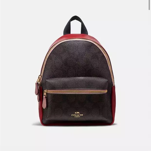 Coach | Bags | 43 Coach Mini Charlie Backpack In Colorblock Signature ...